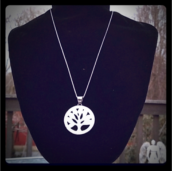 Vintage | Jewelry | Vtg 925 Sterling Silver Carved Mop Tree Of Life ...
